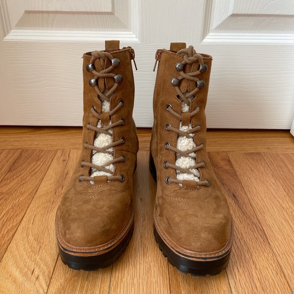 Indigo | Shoes | Indigo Road Chestnut Suede Sherpa Boots | Poshmark